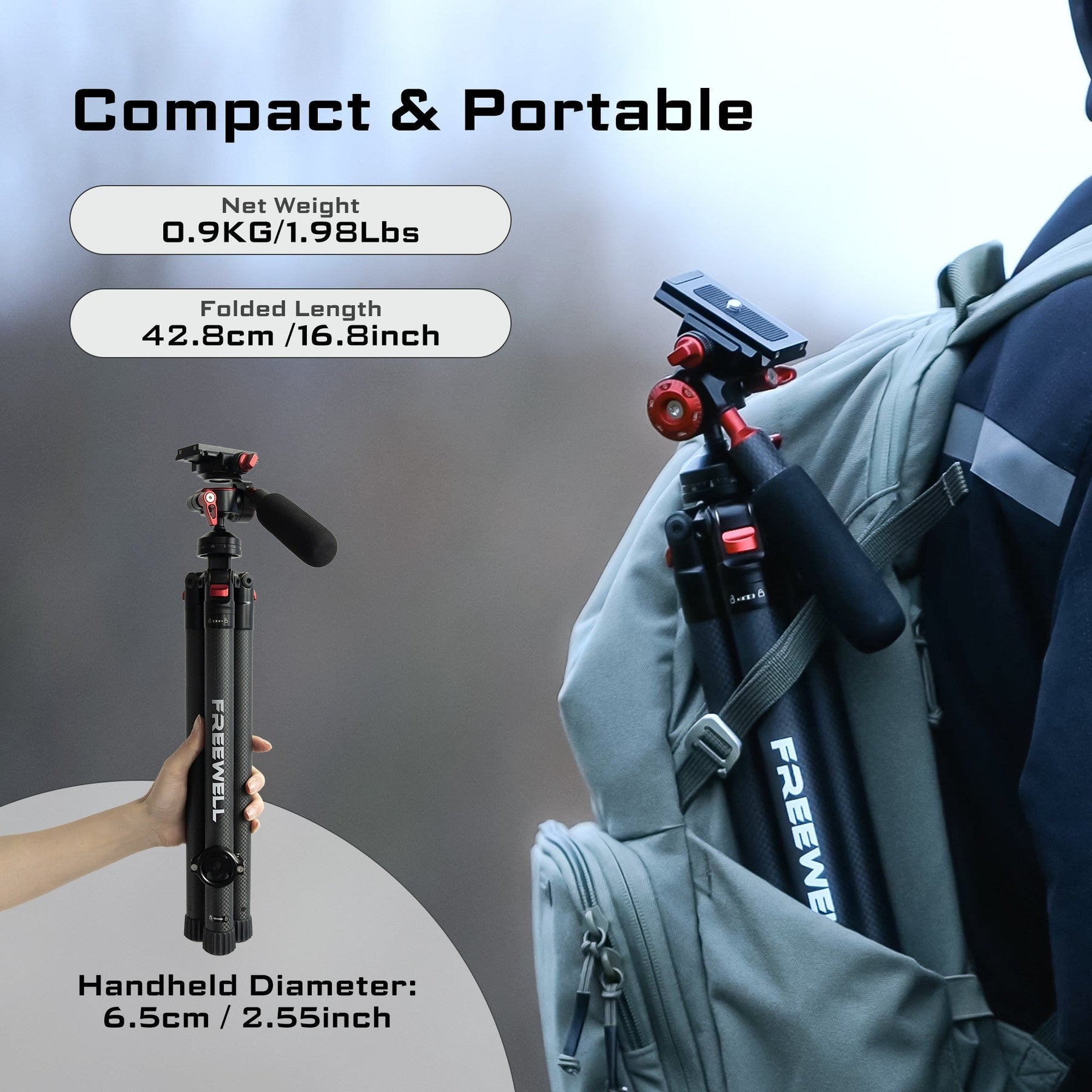 The Real Travel Tripod & Quick Release Clamp | Freewell – Freewell Gear