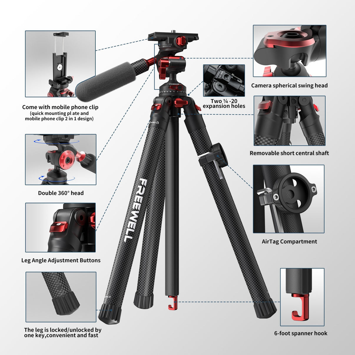 Best Lightweight Travel Tripod | Portable Tripod for iPhone – Freewell Gear